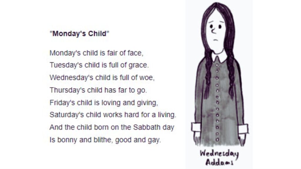 Wednesday Poem Explained: Origin & Full Meaning - RememberedLore