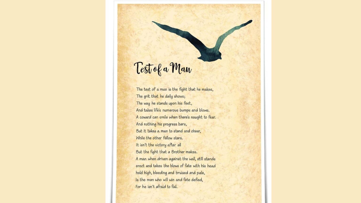 Test of a Man Poem Explained: Meaning & Lessons - RememberedLore