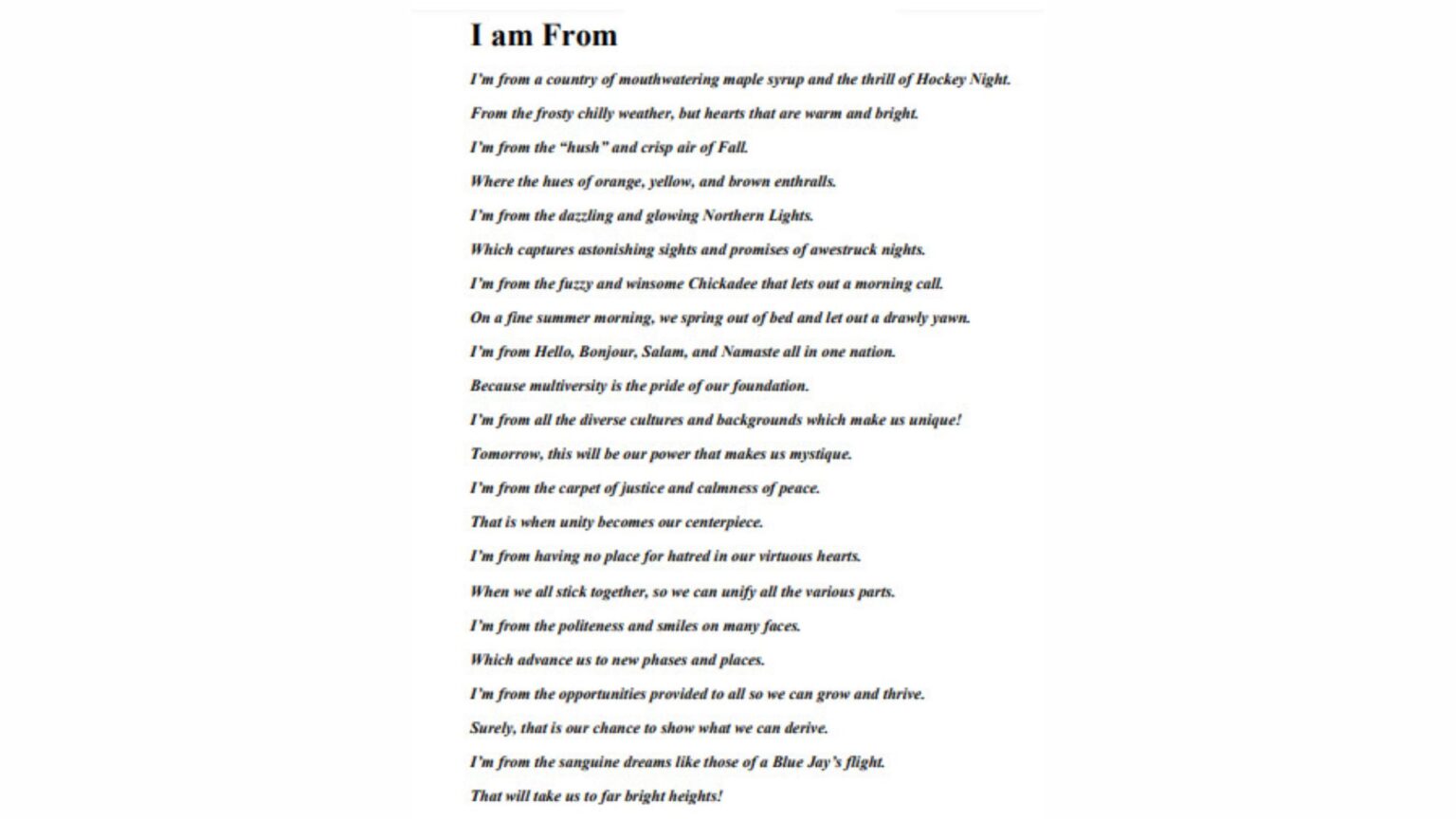 I Am From Poem Examples That Spark Real Stories - RememberedLore