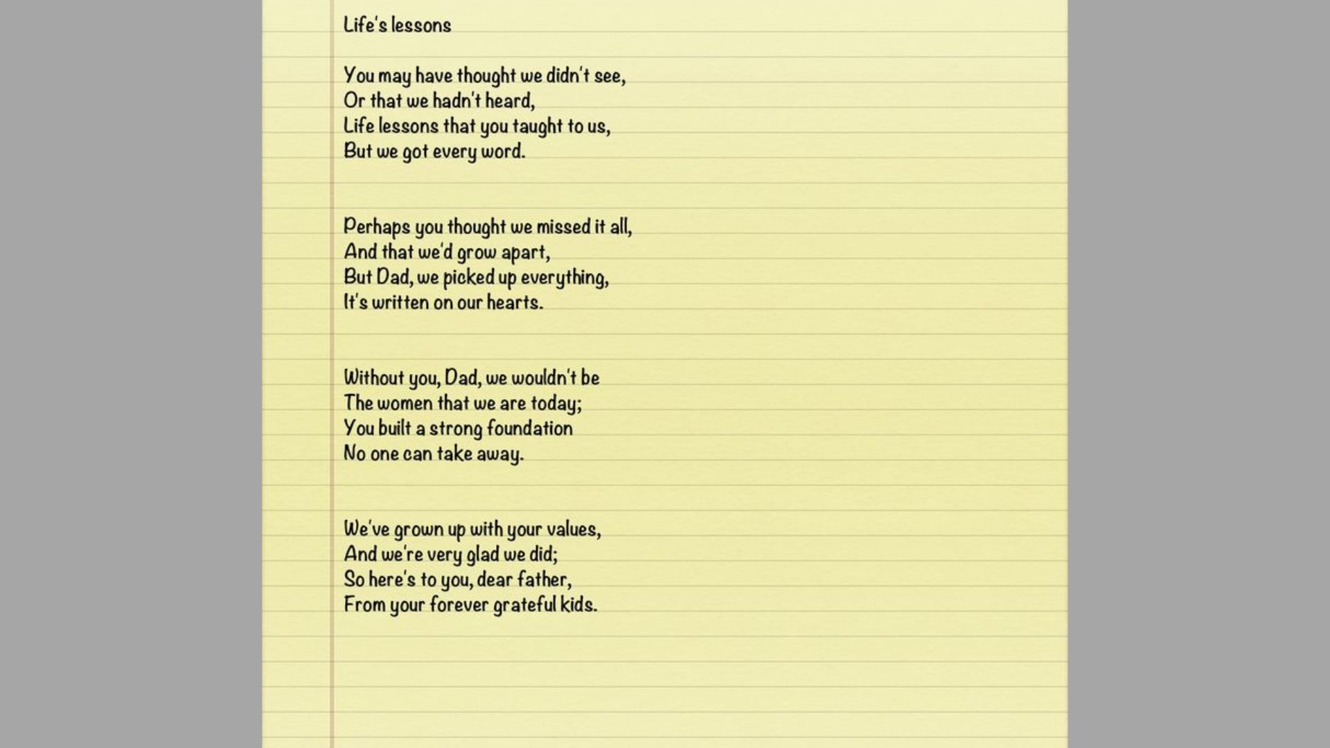 11 Short Poems for Dad Who Passed Away - RememberedLore